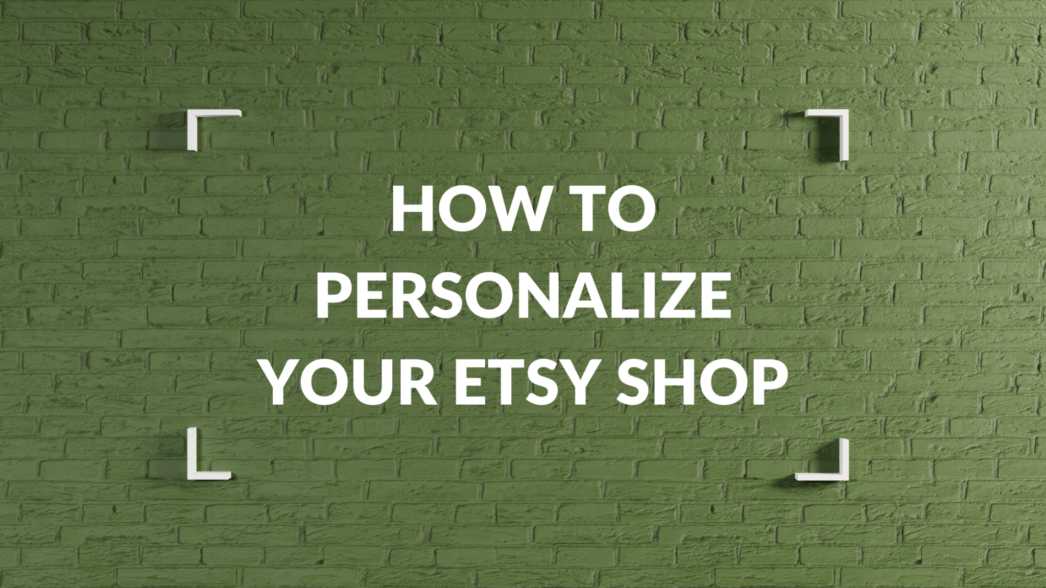 How to Personalize Your Etsy Shop - Thrive on Etsy