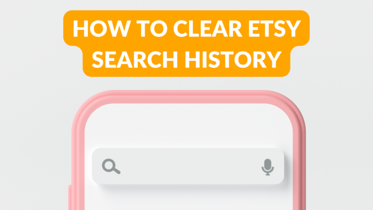 How to Clear Etsy Search History - Thrive on Etsy
