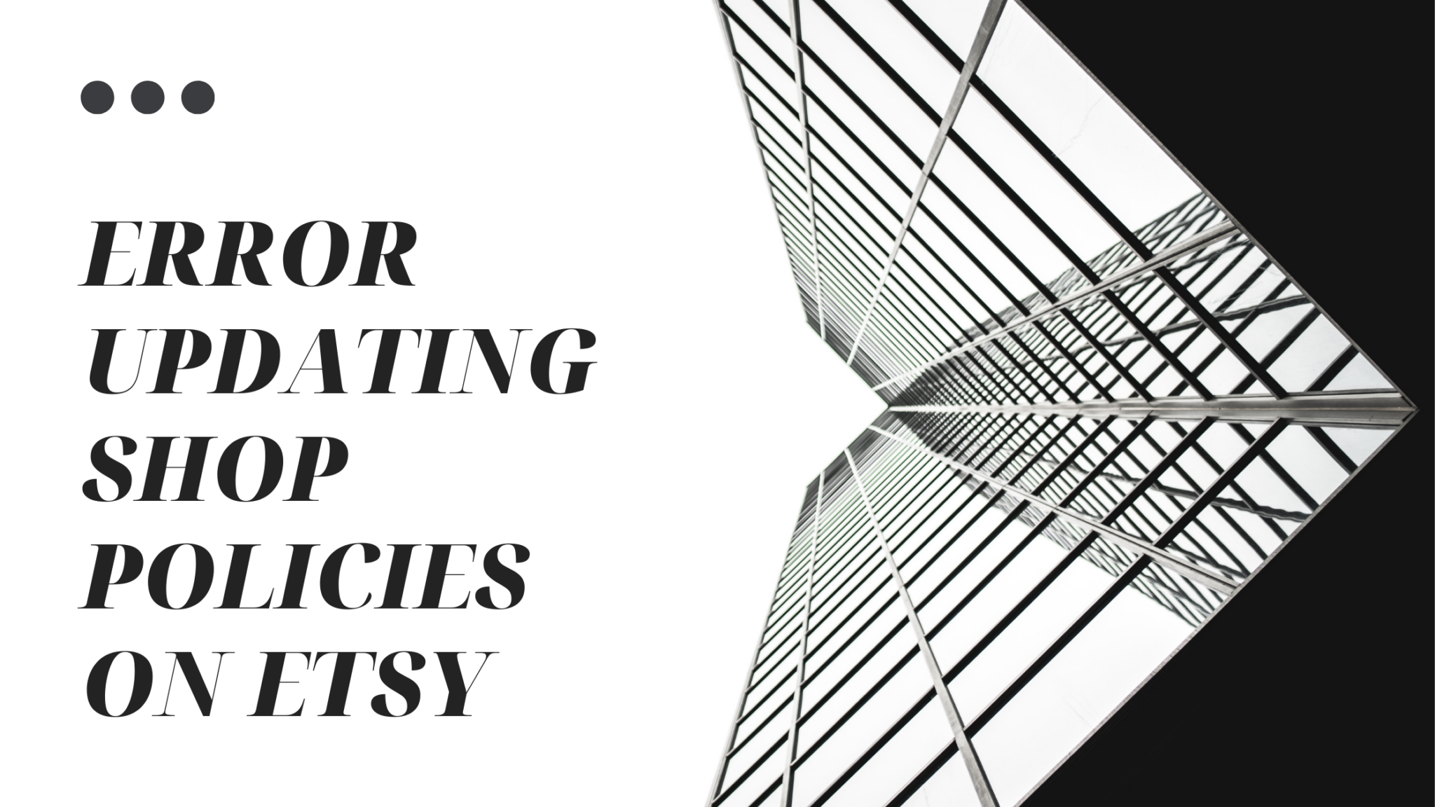 Etsy Error Saving Listing - Thrive on Etsy