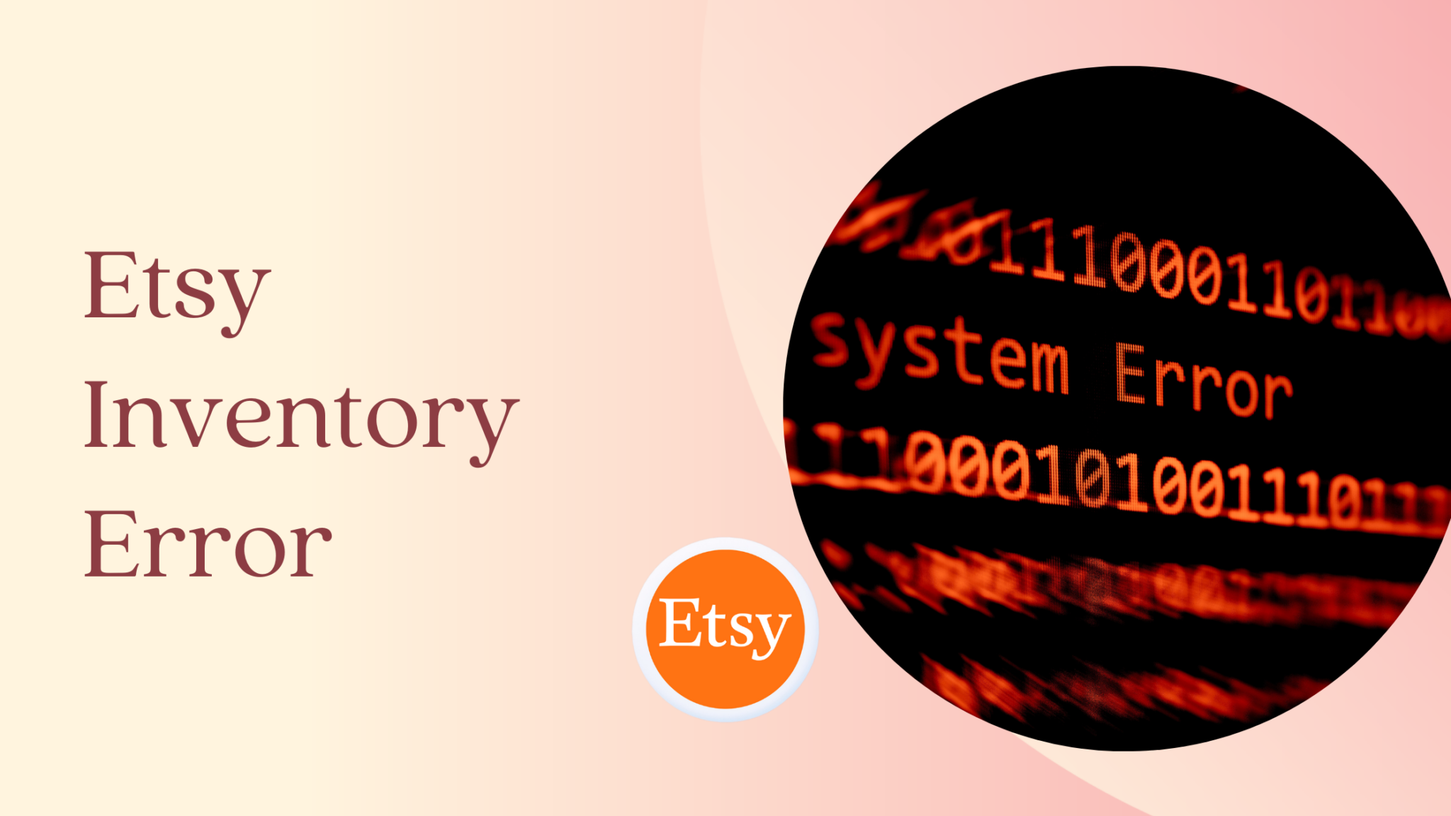 Etsy Inventory Error - Thrive on Etsy