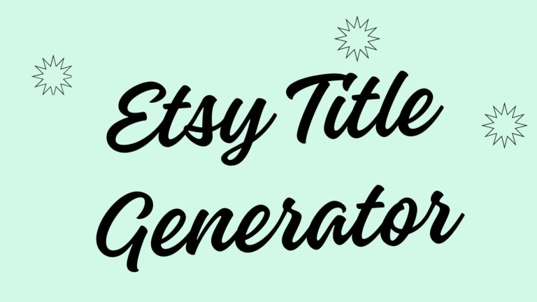 Etsy Title Generator - Thrive on Etsy